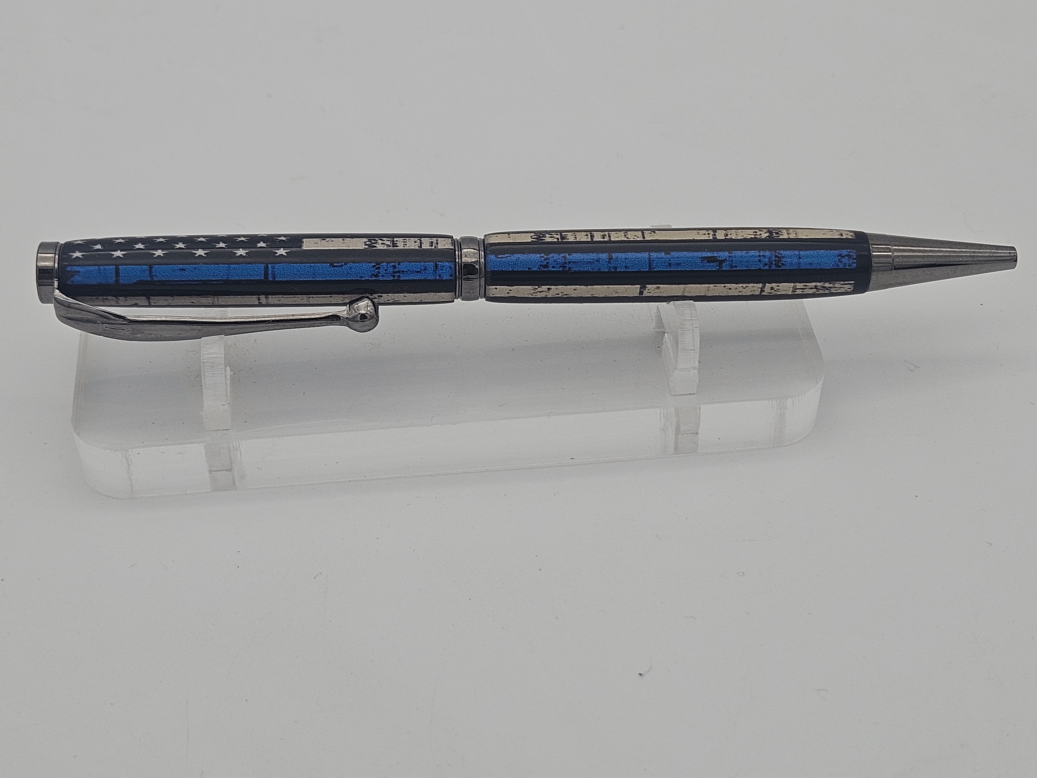 Thin Blue Line Police Slim Pen Rustic Flag, Law Enforcement Police She ...