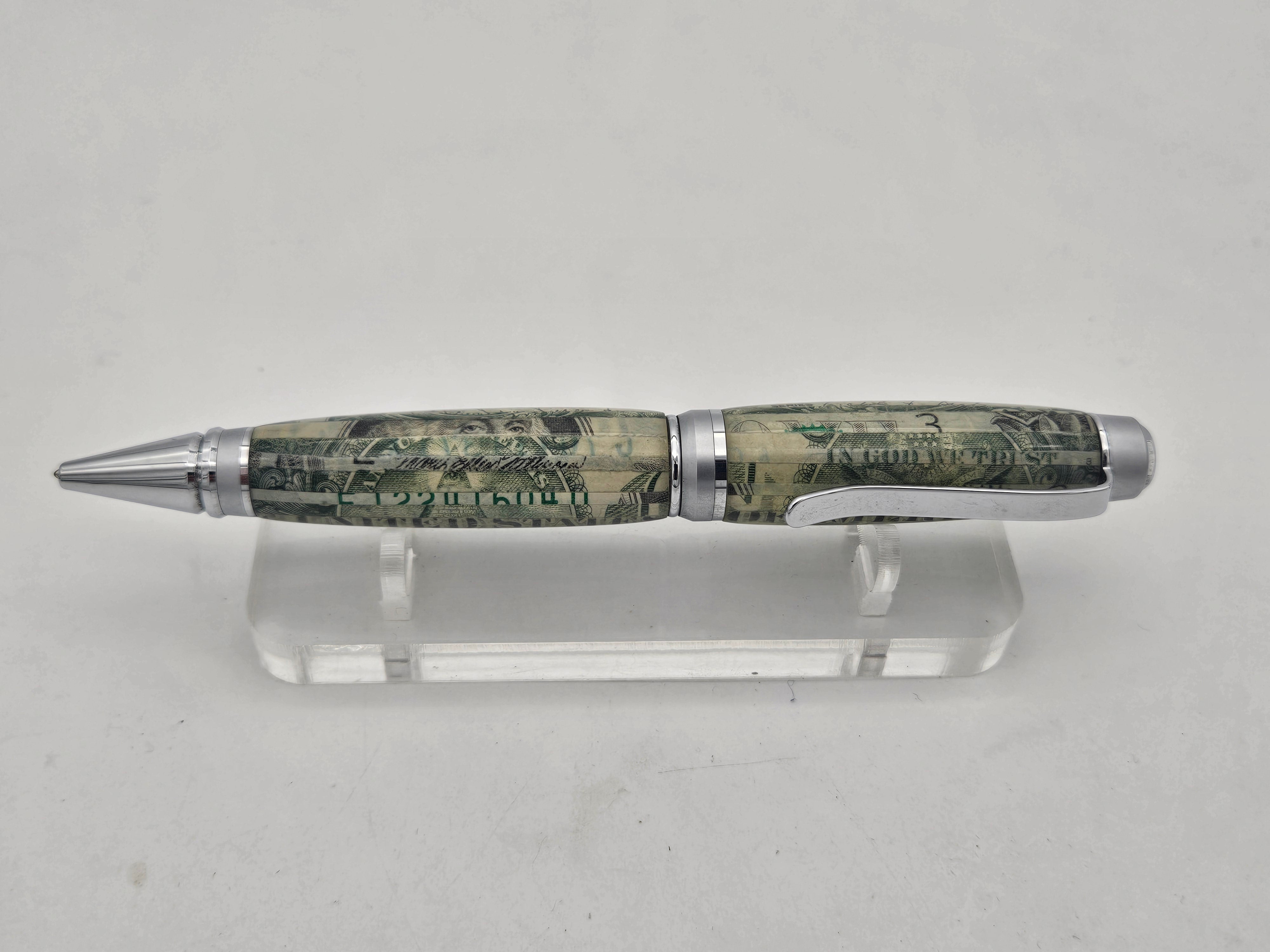 Large $1 Shredded U.S. Dollar Bill Money Handmade Pen Custom Ballpoint ...