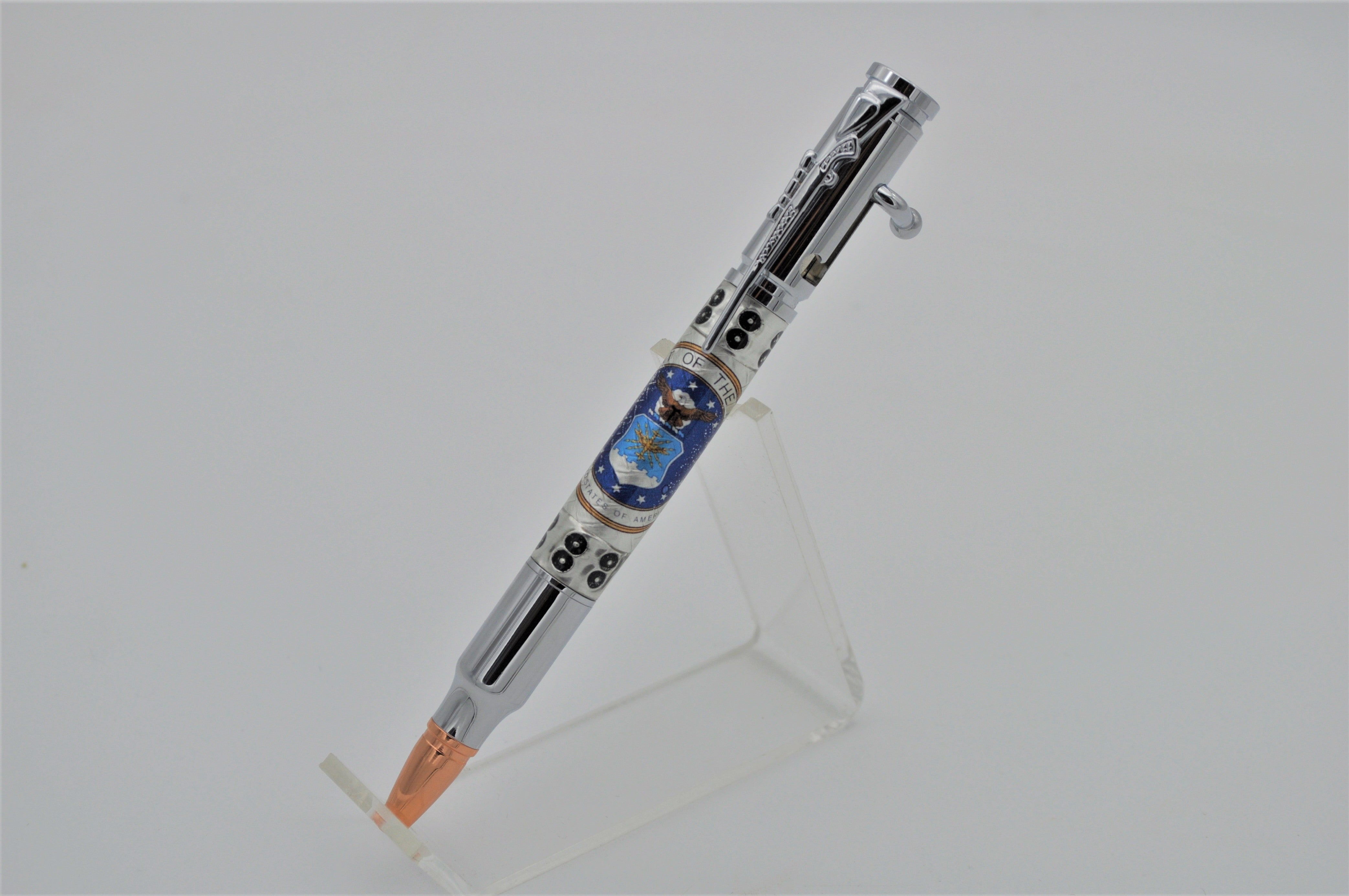 AIR FORCE Pen Bolt Action Rifle Industrial Steel Steampunk Handmade Ba ...