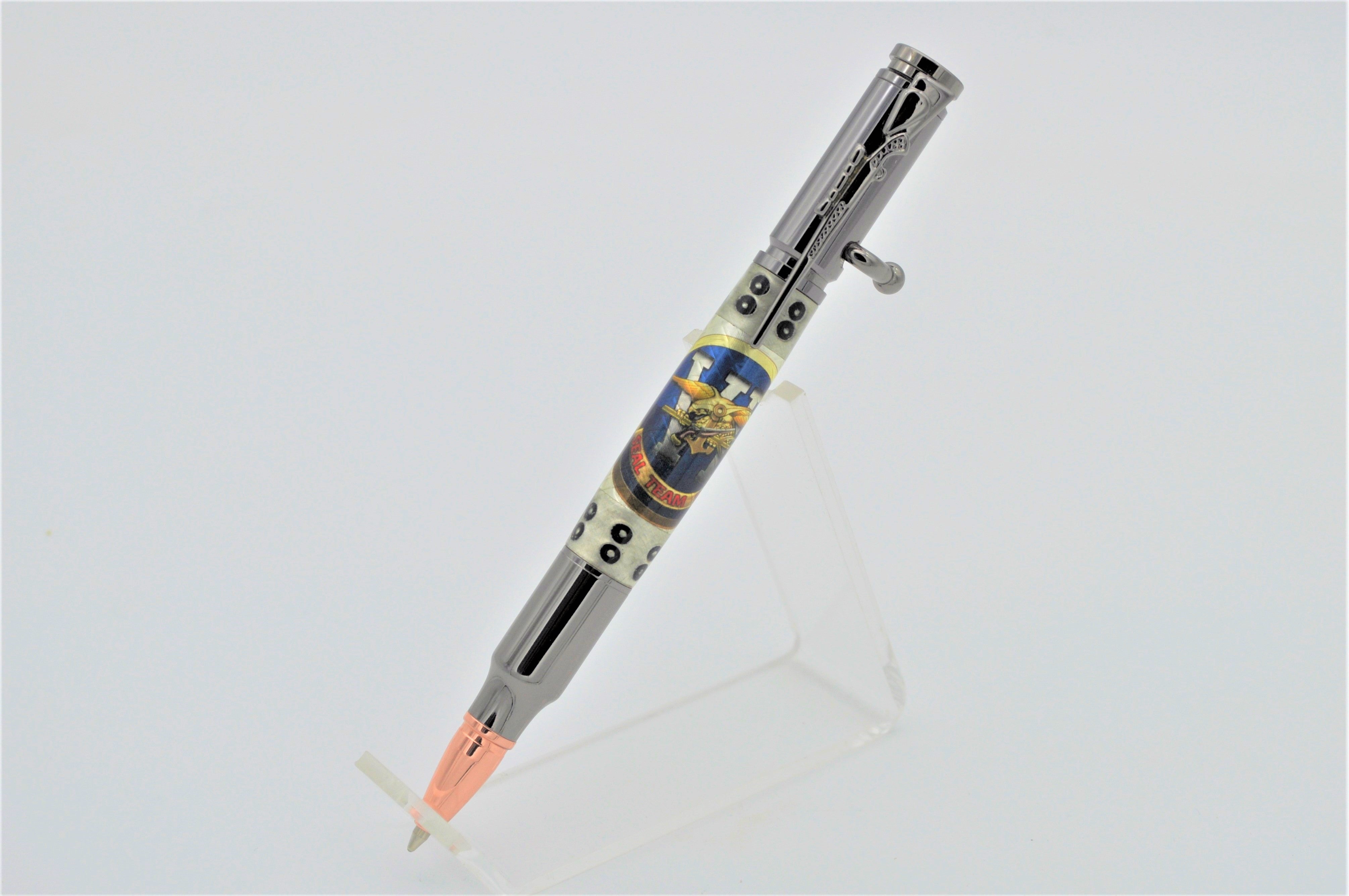 SEAL TEAM 6 Pen Military Bolt Action Rifle Industrial Steel Steampunk ...