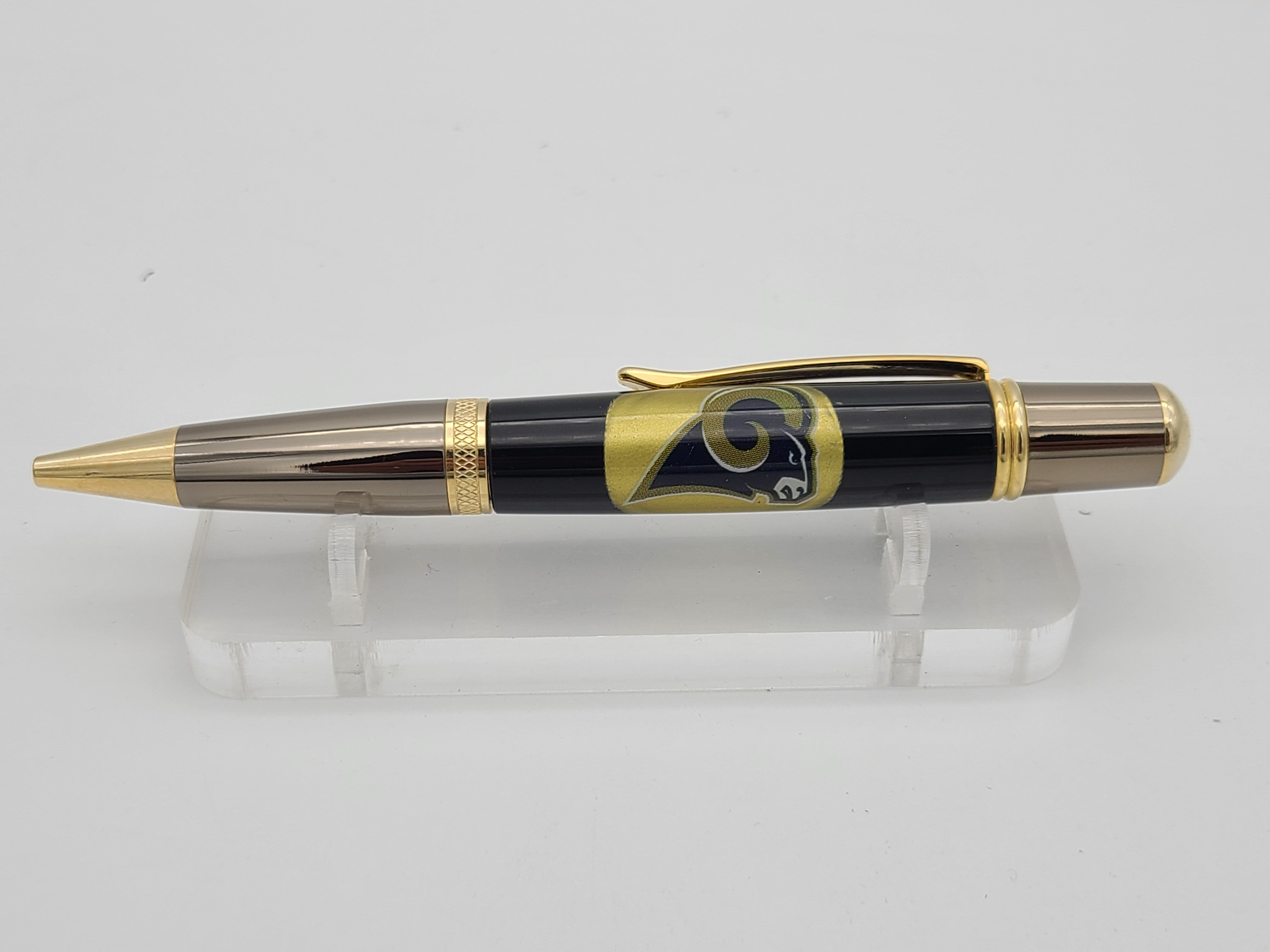 LA RAMS BEER BOTTLE CAP PEN, HANDMADE, BALLPOINT LIMITED CUSTOM ...